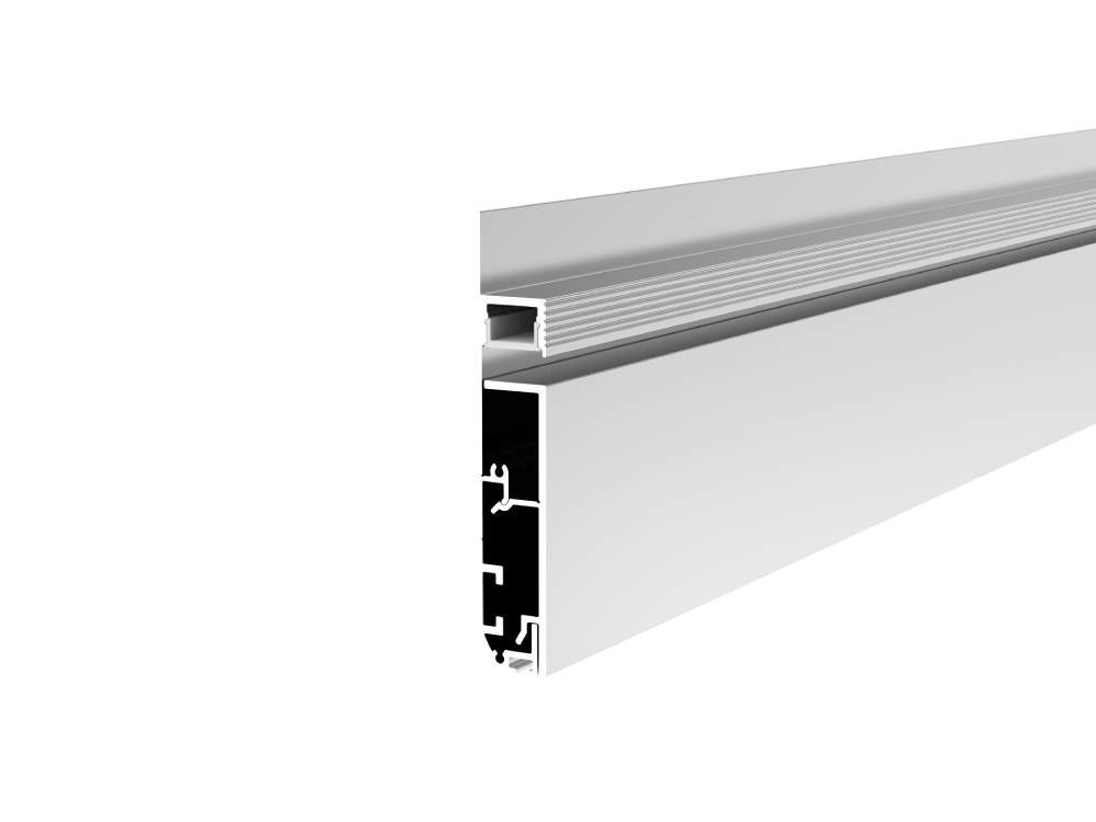 Recessed LED lighted shadow molding, 9,84ft/pcs, silver - | HINTEX ...