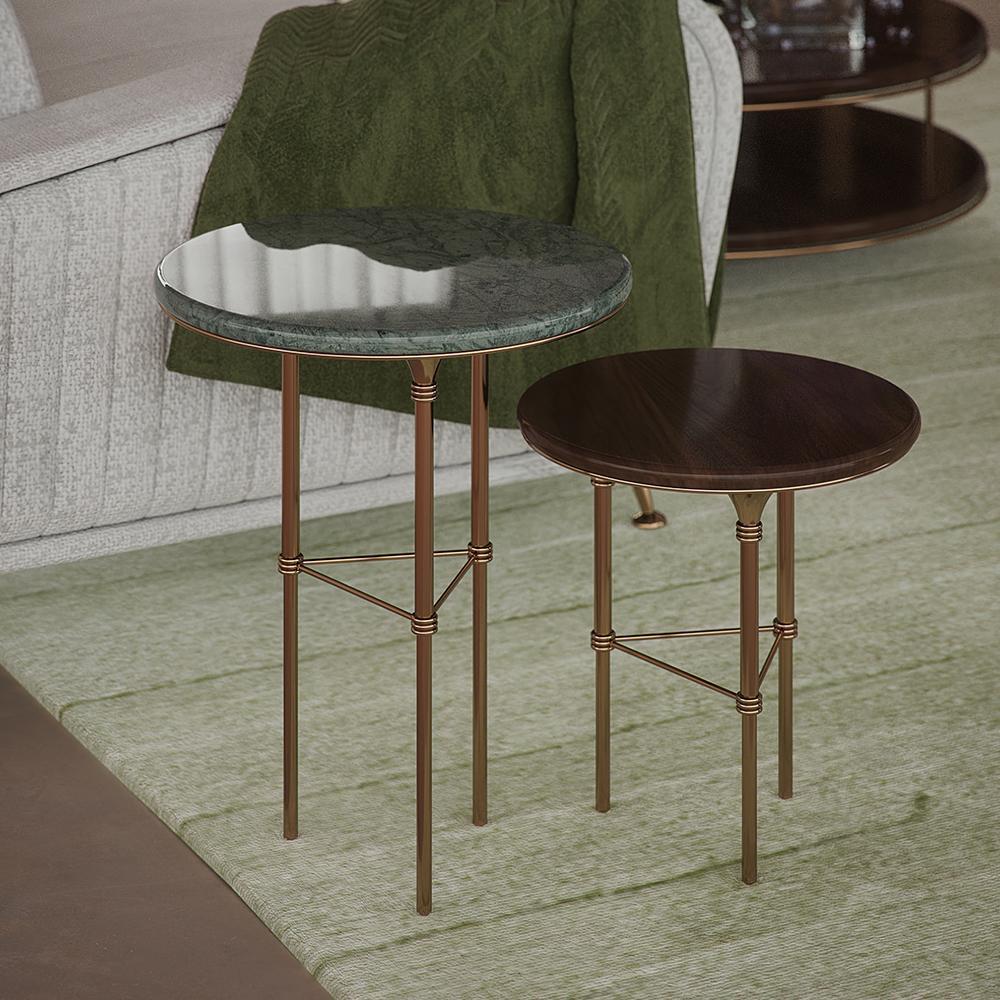 Green marble top side table store